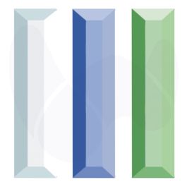 Rectangle Bevel, 1-1/2" x 6"