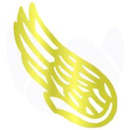 Small Angel Wing Filigree,, 2-1/2" x 1"