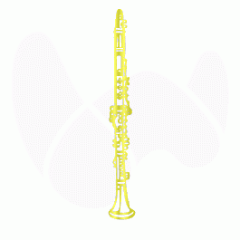 Clarinet Jumbo Musical Instrument Filigree
