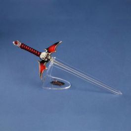 Skull Sword Glass Sculpture