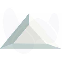 Clear Triangle Bevel, 3" x 3" x 4"