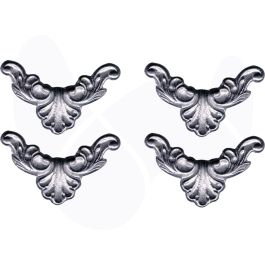 Shell Corner Hand Cast Sculpture, pack/4