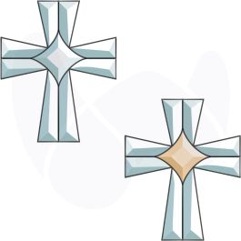 Center Cross Bevel Cluster