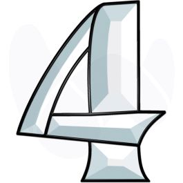 Olde English Number 4 Bevel Cluster